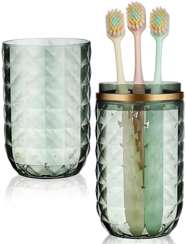 Amazon.com: Travel Toothbrush Holder Large Travel Toothbrush Cup, Clear ...