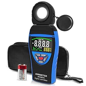 ANNMETER Digital Illuminance Tester, Lux Meter Measuring Light 0.1 ...