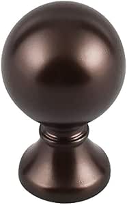 Top_Knobs Kara Knob Color Oil Rubbed Bronze Hardware 1" Width Serene Coll Traditional ...