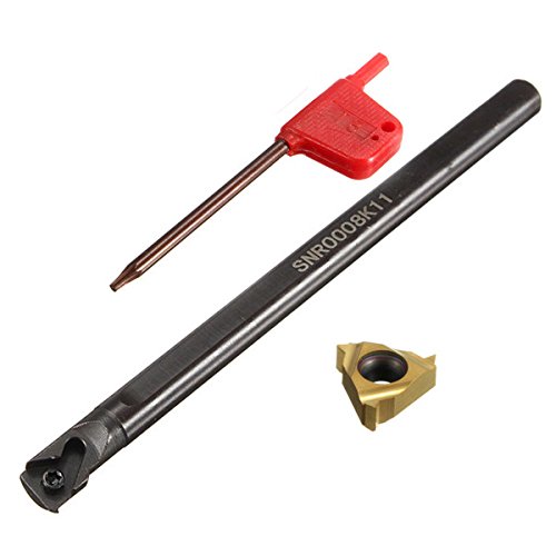 SNR0008K11 8x125mm Internal Lathe Threading Boring Turning Tool with 11 ...