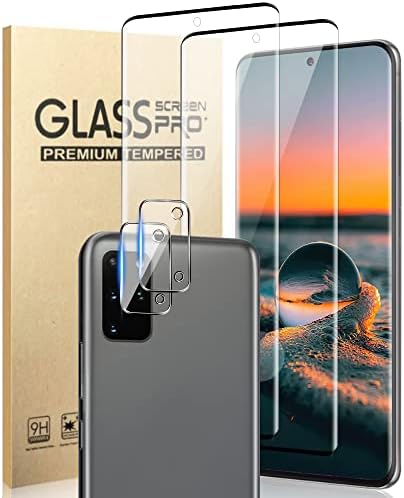 Amazon.com: [2+2Pack] Galaxy S20 Plus Screen Protector with Camera Lens ...