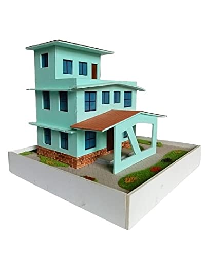 3d House Model Out Of Cardboard