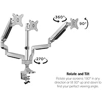 Amazon.com: TechOrbits Triple Monitor Mount - Universal Desk Mount Arms ...