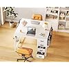 Amazon.com: Casaottima 32-Inch Small Computer Desk with 4 Fabric ...