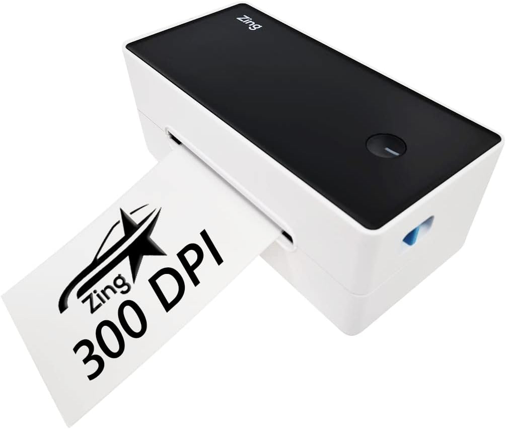 Zing® Pro Series 300 DPI Direct Thermal Label Printer High Speed ...