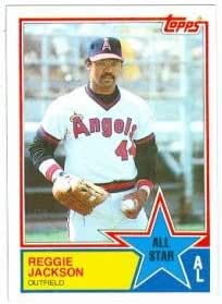 Amazon.com: Reggie Jackson baseball card (California Angels) 1983 Topps ...