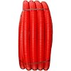 Unterirdisches Wellrohr M75 mm | Leerrohr Elektrorohr Erdwellrohr Rot | 5m 10m 15m 20m 25m (25 ...
