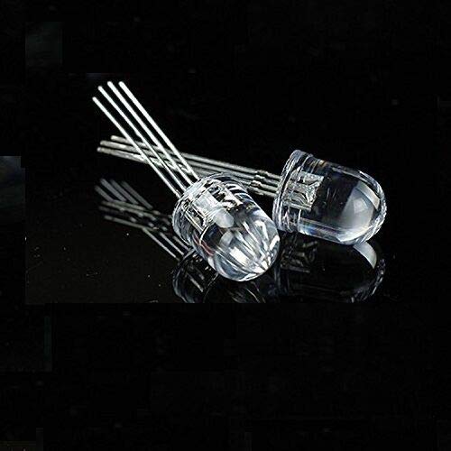 Individual LEDs 5PCS LED RGB 10MM Common Cathode 4-PINS Super Bright ...