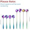 Amazon.com: SelfTek 8Pcs Rainbow Flower Spoon Set, 2 Different Size ...