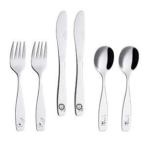 Amazon.com: ANNOVA Kids Silverware 6 Pieces Children's Safe Flatware ...
