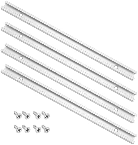 ECSiNG 4Pcs T-shaped Track Aluminum Alloy T-slot Track Jig Fixture Slot ...
