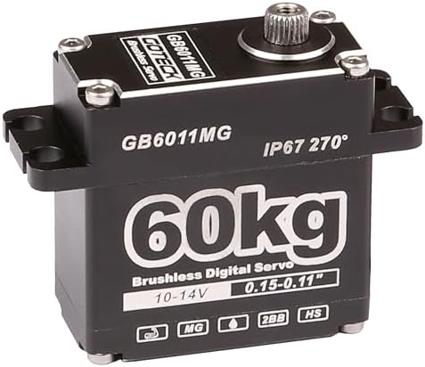 Amazon.com: GOTECK 60KG Brushless Digital Servo,High Voltage 14V Metal ...