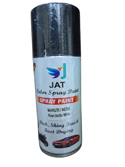 JAT Color Spray Paint, New Pearl Arctic White Applicable on Maruti ...