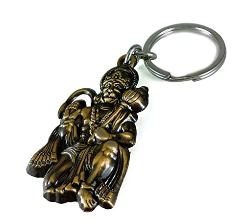 SGE 89 Lord Hanuman Bajrangbali Metal Keychain & Keyring Pack of 1 ...