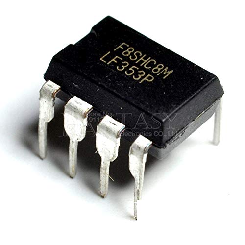 10PCS LF353P DIP8 LF353N DIP-8 TI JFET-Input Dual Operational Amplifier ...