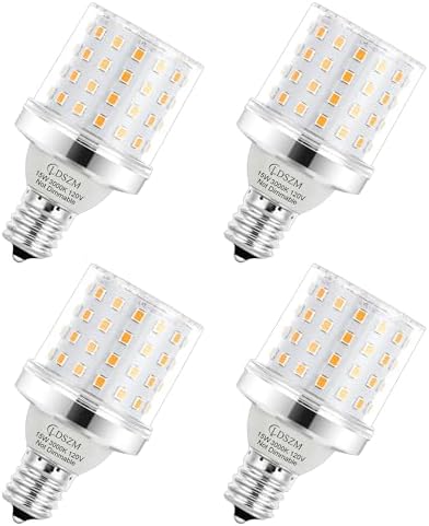 E17 Super Bright LED Bulb,15W Intermediate E17 Base LED G14 Bulbs,120 ...