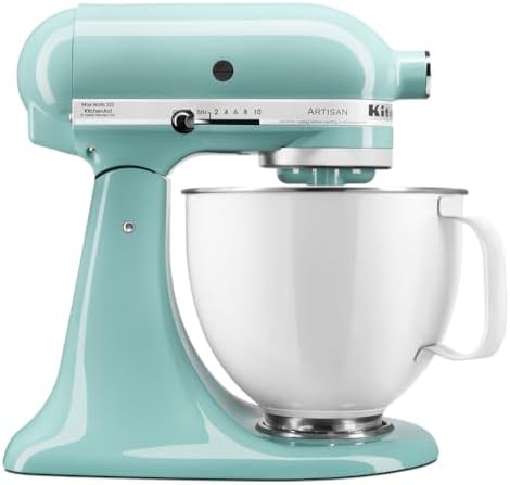 KitchenAid Artisan Series 5-Quart Tilt-Head Stand Mixer with White ...