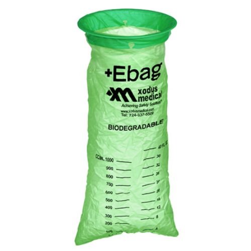 Xodus Medical NS30835 Green Emesis Bag Biodegradable, 40 oz. Capacity ...