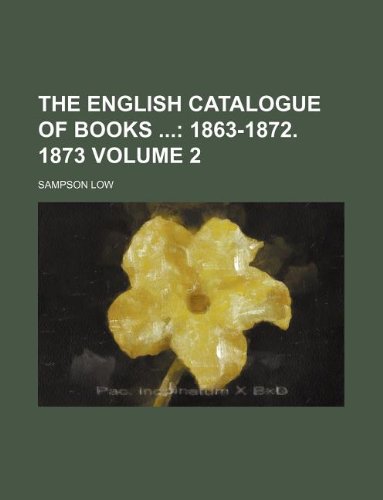 The English Catalogue of Books Volume 2 : Amazon.in: Books