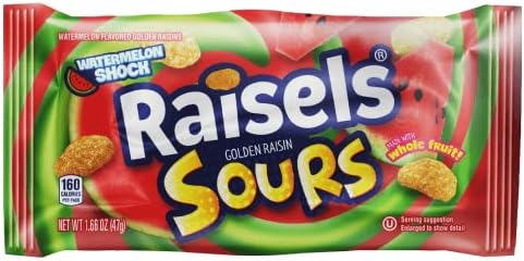 Amazon.com : Raisels Sours | Whole Fruit Snacks | Watermelon Shock ...
