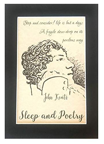 John Keats Print - Sleep And Poetry - A4 Mount Framed Parchment ...