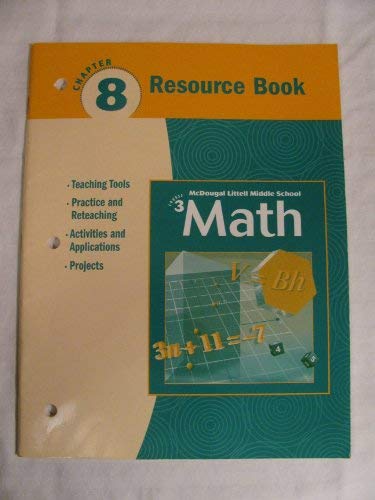 Amazon.com: McDougal Littell Middle School Math, Course 3: Resource ...