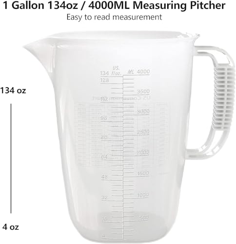 Snapklik.com : 1 Gallon Measuring Pitcher-Convenient Conversion Chart ...