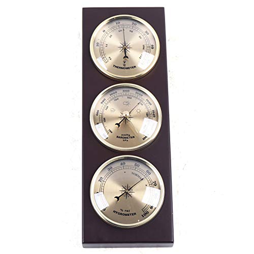 3 in 1 Dial Type Barometer Thermometer Hygrometer Metal Weather Station ...