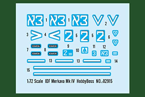 Hobbyboss 82915 "IDF Merkava Mk.IV Plastic Model Kit, 1:72 Scale ...
