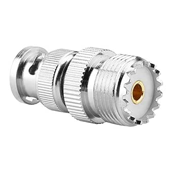 Amazon.com: RF Coaxial Adapter, 2pcs BNC Adapter Kit, Brass BNC Male Plug to UHF SO239 PL-259 ...