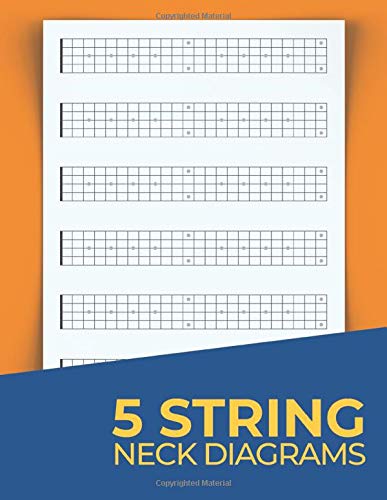 Buy 5 String Neck Diagrams: 5-String Fretboard Diagrams Workbook ...