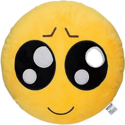 Soft Toy Smiley Yellow Soft Pillow Enjoy Print Pillow, Size 30 cm ...