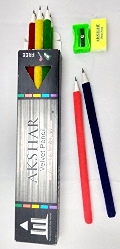 AKSHAR VELVET PAPER PENCIL : Amazon.in: Home & Kitchen