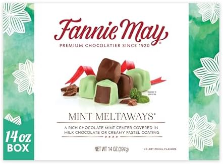 Amazon.com: Fannie May, Milk Chocolate Candy, Mint Meltaways, Easter ...