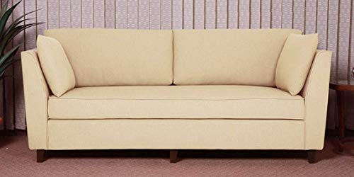 HITECH FURNITURES Tow Seater Sofa Set for Living and Dining Hall Cream ...
