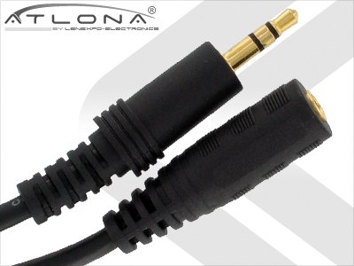 Amazon.com: ATLONA 25FT ( 8M ) 1/8'' ( 3.5MM ) MINI MALE TO 1/8'' ( 3 ...