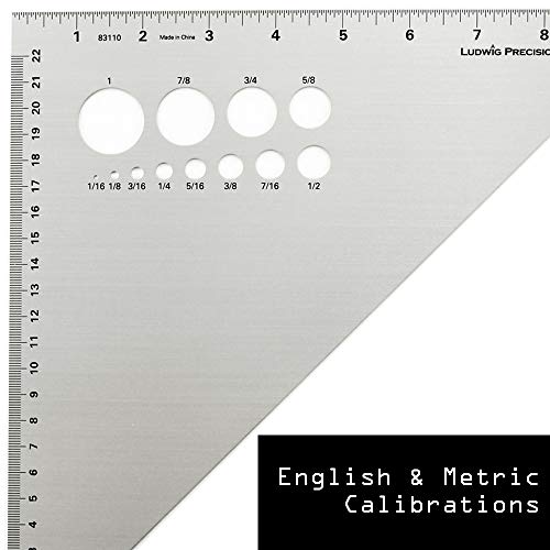Snapklik.com : Ludwig Precision 10 30-60-90-Degree Aluminum Drafting ...