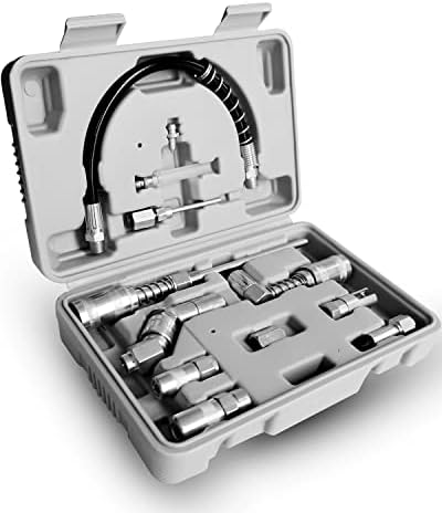 Grease Gun Accessory Set 12 Piece, Grease Coupler Kit and Grease Gun ...
