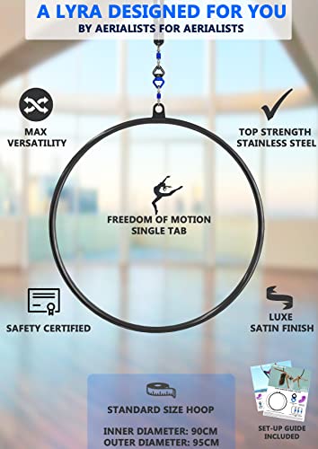 Snapklik.com : Orbsoul Aerial Lyra Hoop + Complete Rigging Hardware