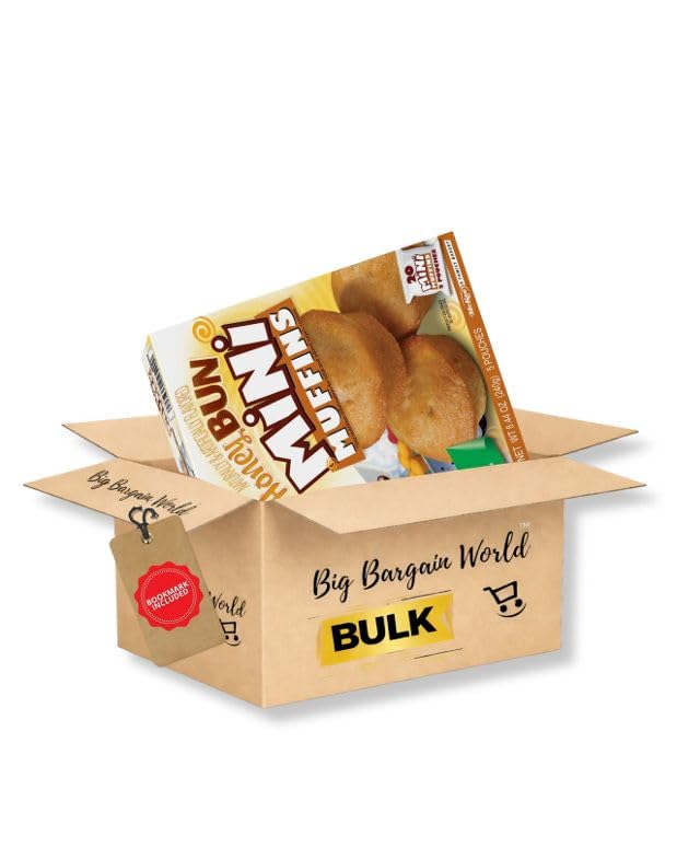 Amazon.com: Mini Muffins Honey Bun's, 8.44 Oz Pack with Bonus Bookmark ...