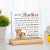 Amazon.com: Brother's Gift: Acrylic Desk Sign - Meaningful for Birthday ...