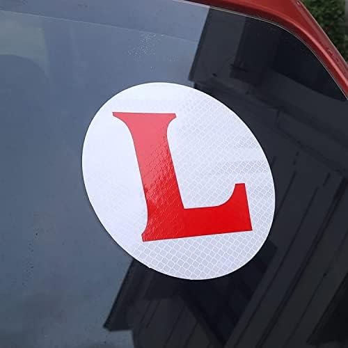 ISEE 360 (Pack of 2) Red L Board Learning Driver Car Decal Sticker 19.5 ...