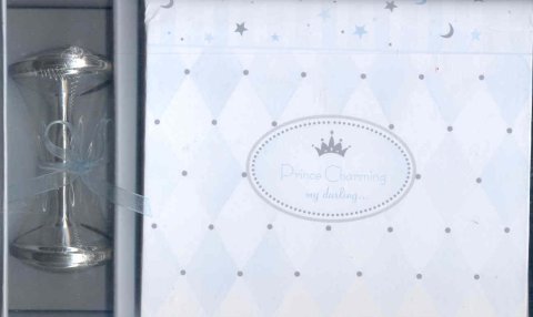 Amazon.com : Giftables Silver-plated Rattle and Photo Album Gift Set ...