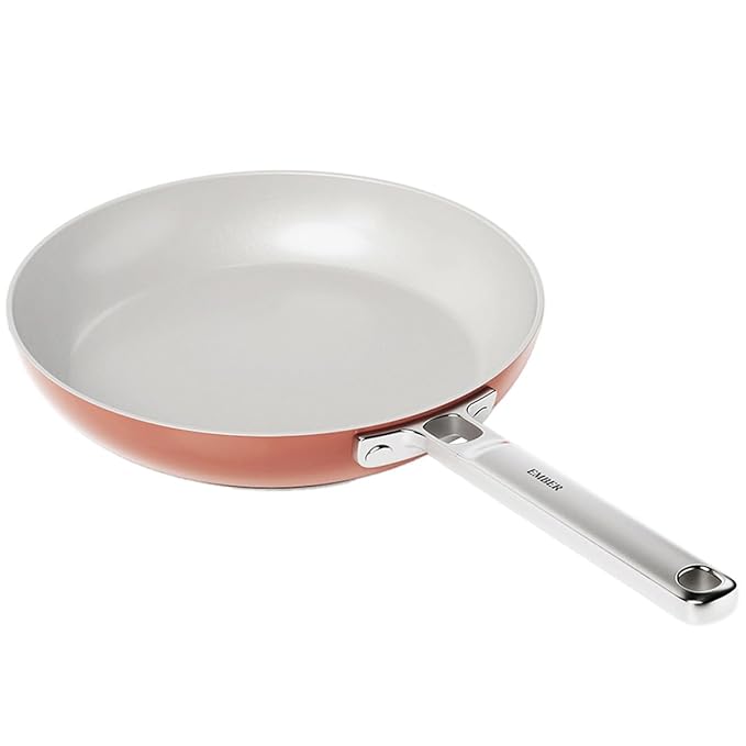 Buy Ember Cookware Arcilla Ceramic Non-Stick Egg Pan 20cm | Stainless ...