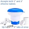 Amazon.com : 2 PCS Pool Chlorine Floater for 5 PCS 3" CHL orine Tablets ...