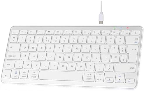 Seenda Wireless Ergonomic Split Keyboard, USB+Bluetooth, Rechargeable with Wrist Rest, for ...