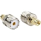 Amazon.com: DHT Electronics 2pcs coaxial Coax Adapter BNC Female to UHF Male PL-259 PL259 ...