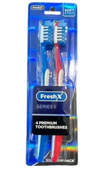Amazon.com : FreshX Soft Toothbrush for Adult Extra Soft Toothbrush ...