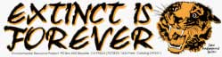 Amazon.com: Extinct is Forever - Sticker : Automotive