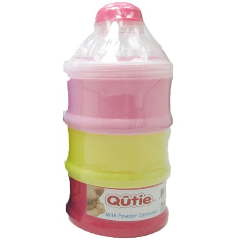 Amazon.com : New Pink Baby Milk Powder Container 3 Compartments : Baby ...